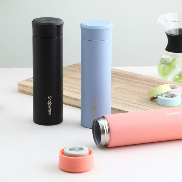 【Snapware 康寧】內陶瓷噴塗學士保溫杯-440ml-粉 - 全聯線上購-隔日達平台