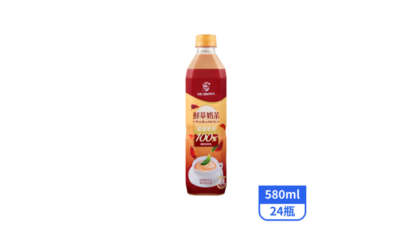 【伯朗】鮮萃奶茶580mlx24瓶 - 全聯全電商
