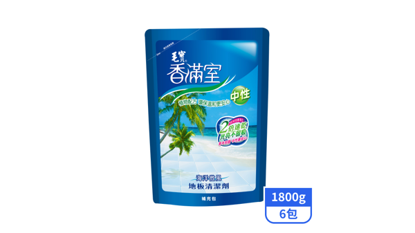 【毛寶】香滿室地板清潔劑-海洋微風 1800g x6包 - 全聯全電商